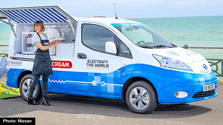 Nissan e-NV200 All-Electric Ice Cream Van – Cool Concept Delivers ...